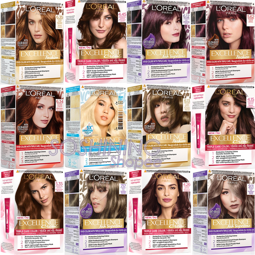 Jual Loreal Paris Excellence Hair Color Series Ash and Bleach Supreme ...