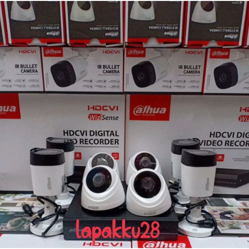 Jual paket cctv dahua 8 camera 2 mp lengkap | Shopee Indonesia