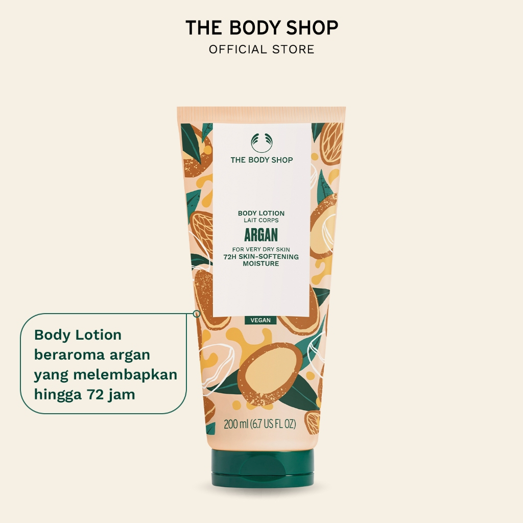 Jual The Body Shop Wild Argan Oil Body Lotion 200ml | Shopee Indonesia