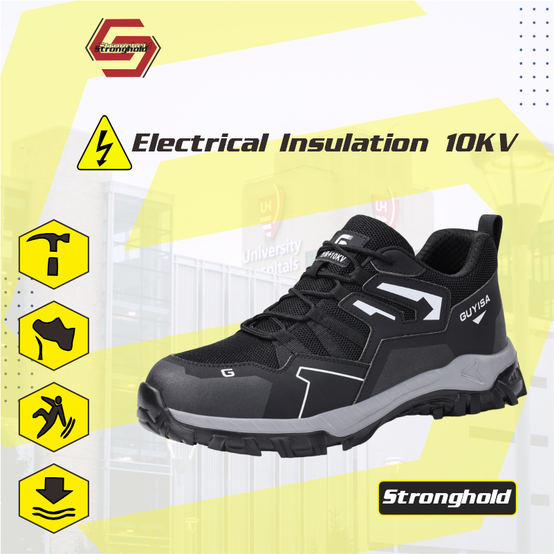 Jual [Diskon] Sepatu Safety Sport New Original By Guyisa Metal Black ...