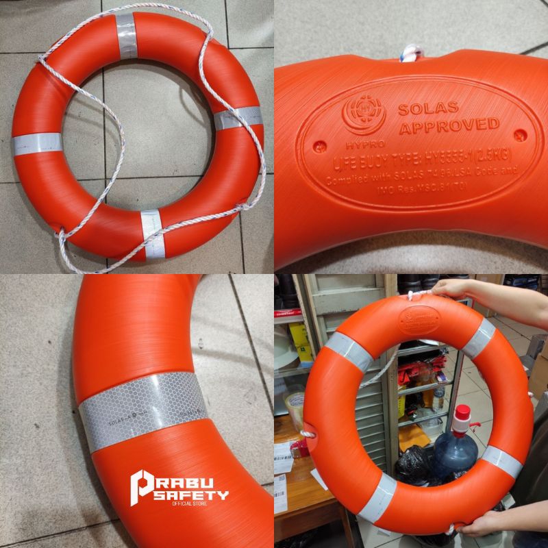 Jual Life Ring Buoy Hypro Solas - Pelampung Safety Hypro Solas 2.5KG | Shopee Indonesia