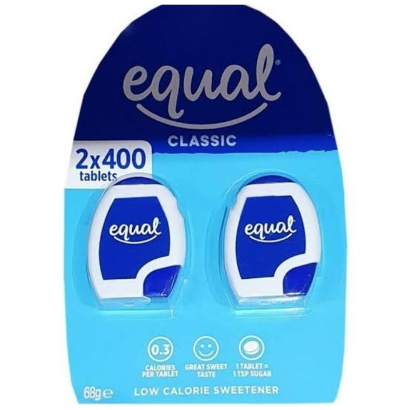 Jual Equal Zero Calorie Classic Sweet Sugar Substitute 800Tabs 400 Tabs ...
