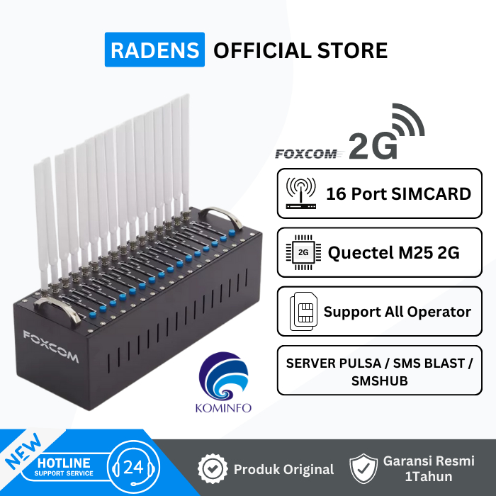 Jual ModemPool FOXCOM M25 16 Port 2G Support Semua Aplikasi | Shopee ...