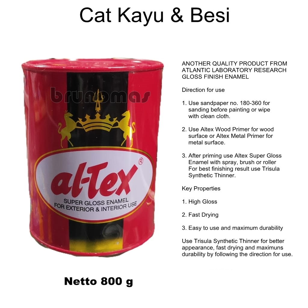 Jual Cat Kayu & Besi Altex 800 gram | Shopee Indonesia