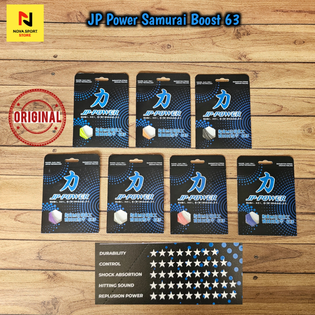 Jual Senar Badminton JP Power Samurai Boost 63 | Shopee Indonesia