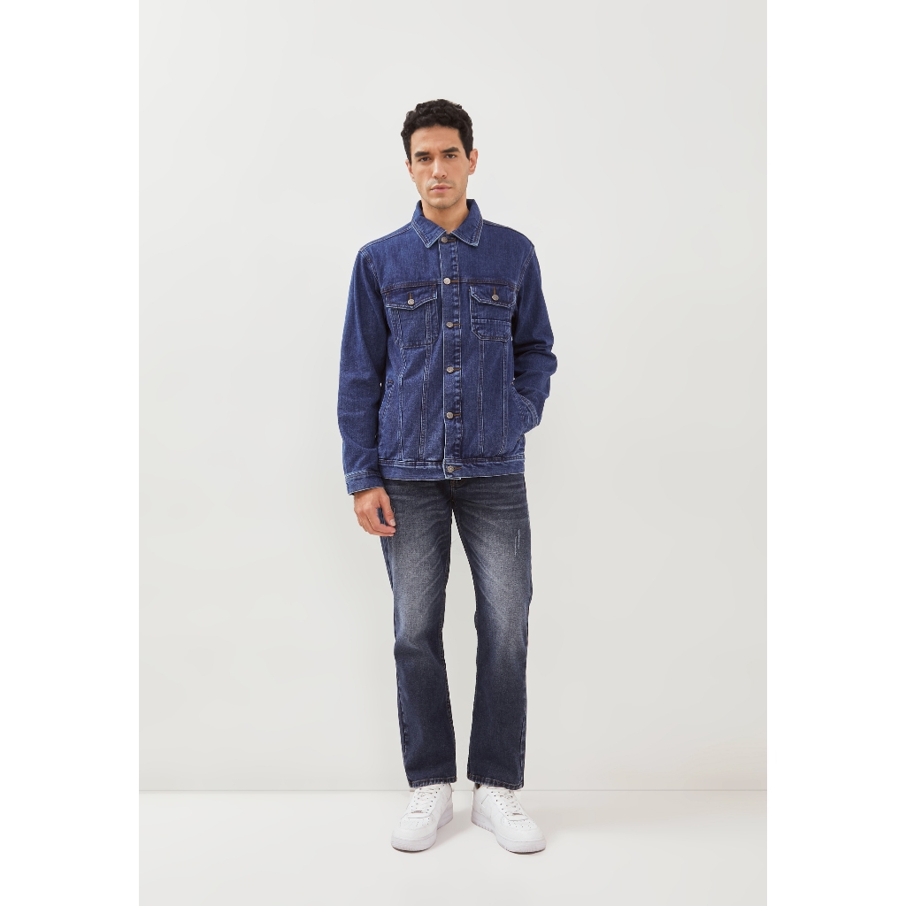 Jual Carvil Jaket Pria Troy-96 Blue | Shopee Indonesia