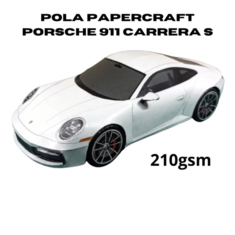 Jual DIY lembar pola kertas papercraft porsche 911 carrera s kertas 210gsm | Shopee Indonesia