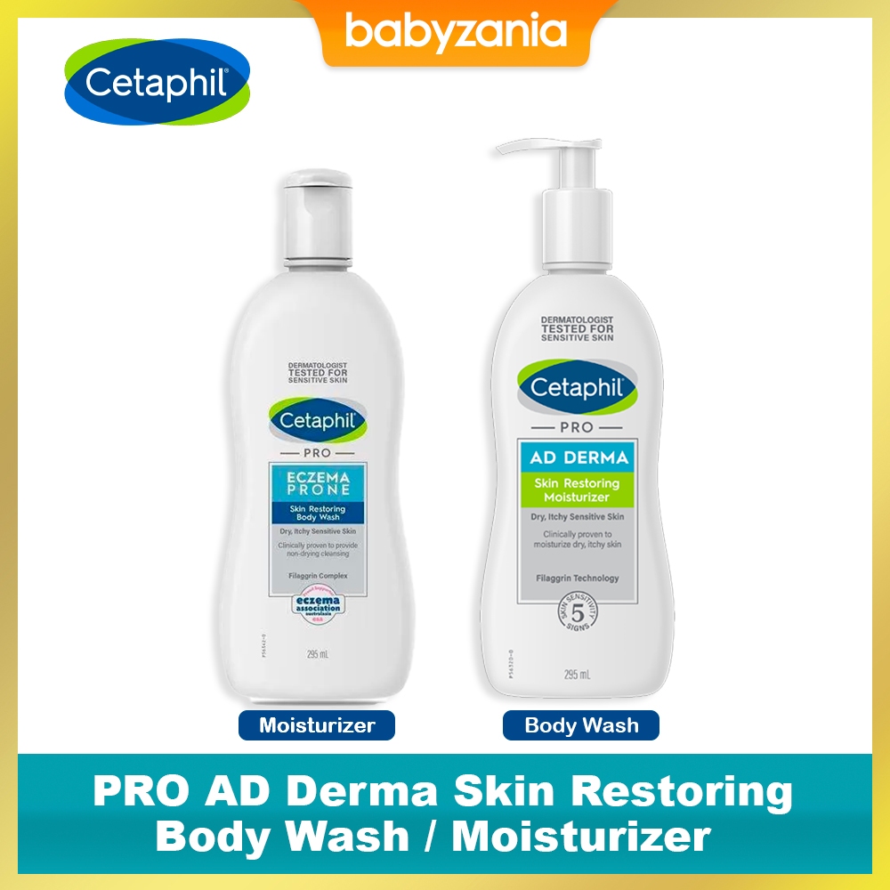 Jual Cetaphil PRO AD Derma Skin Restoring Body Wash / Moisturizer ...