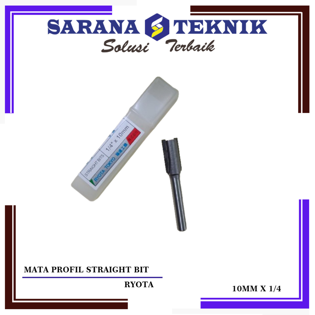 Jual Mata Router / Profil Straight bit 10 12 mm Ryota | Shopee Indonesia
