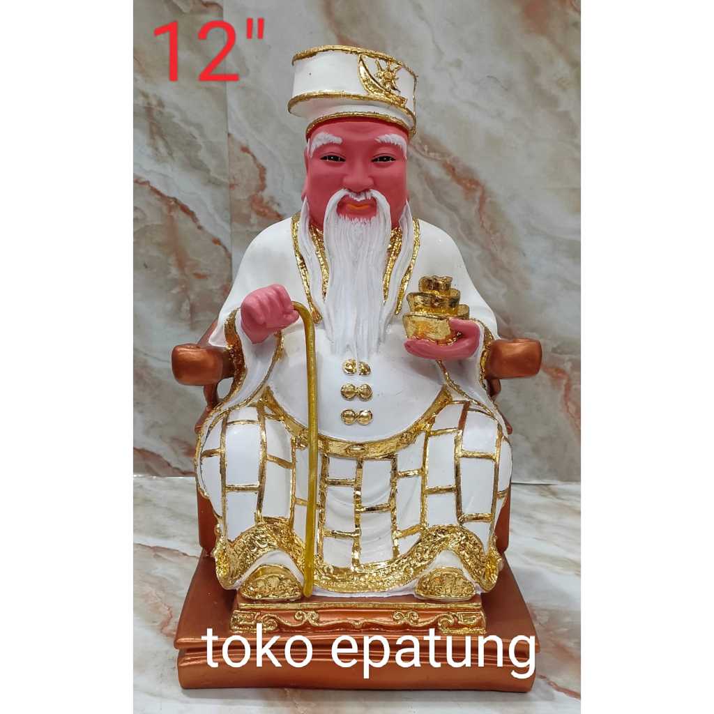 Jual patung datuk / natuk / pak haji - fiber - 12 inch - Putih - Topi ...