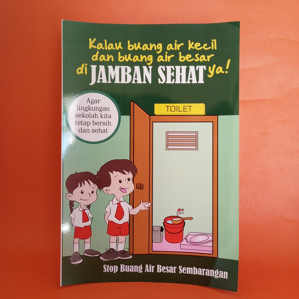 Jual Poster Stop Buang Air Besar Sembarangan - Poster Buang air kecil ...