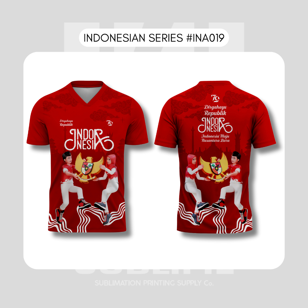 Jual Jersey HUT RI Indonesia Warna Merah Putih Bahan Bebas Pilih Jersey Ultracool atau Jersey ...
