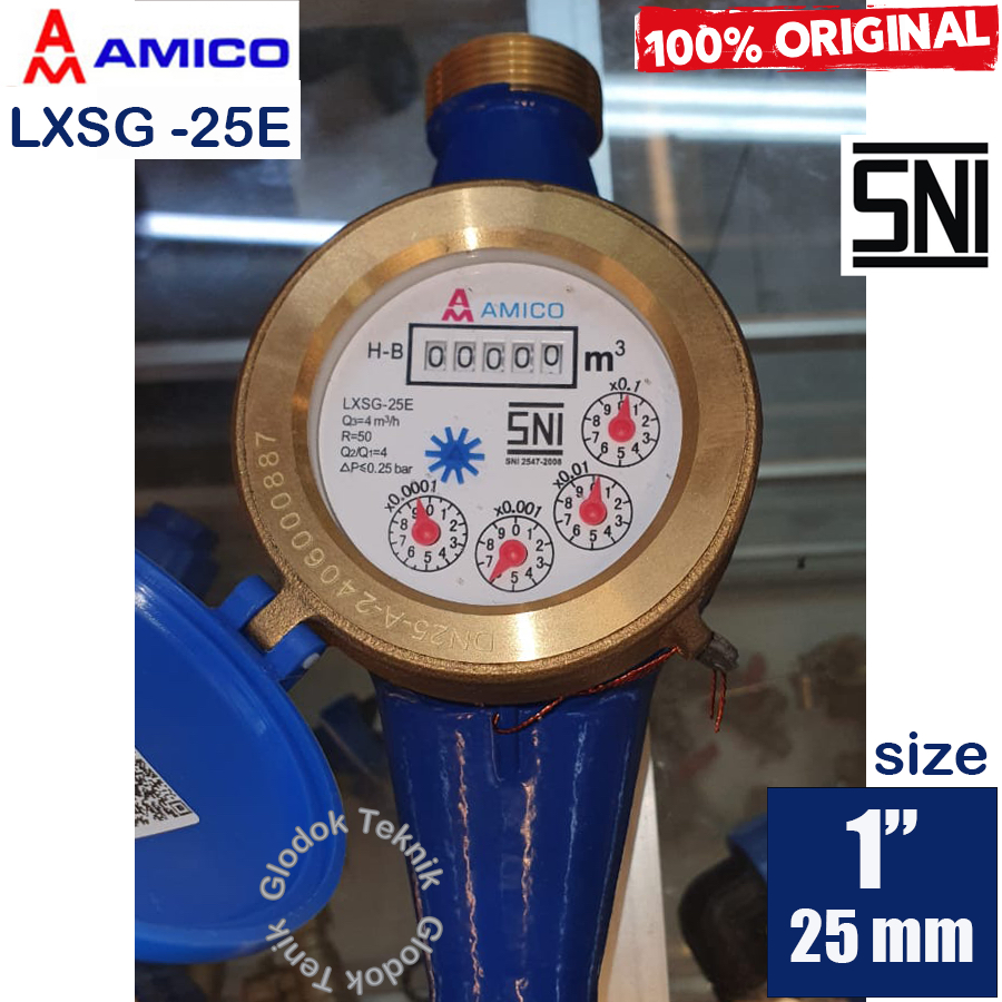 Jual Amico Water Meter 1 Inch SNI - Meteran Air - Flow Meter LXSG-25E ...