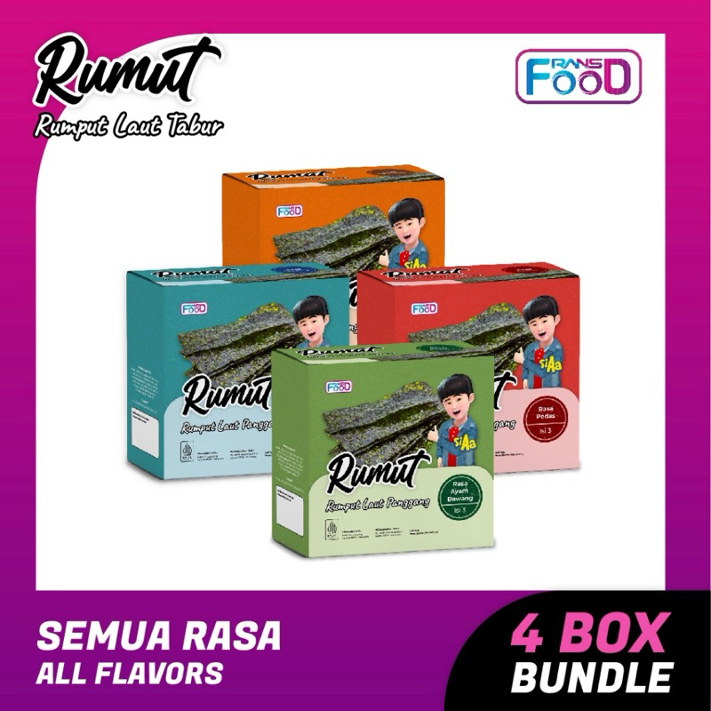 Jual Rumut Panggang Rasa | Cemilan Rumput Laut | Shopee Indonesia