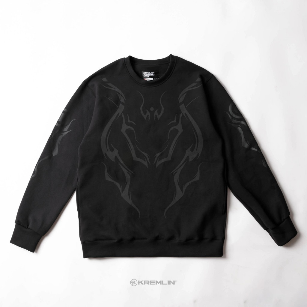 Jual KREMLIN Crewneck Sweater Hitam - Curse | Shopee Indonesia