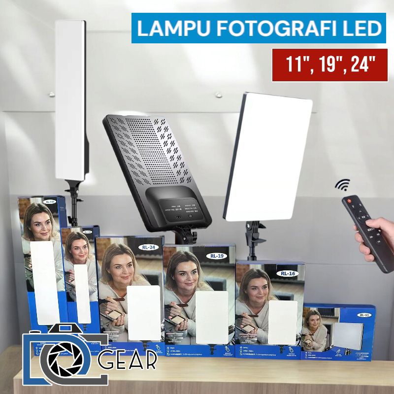 Jual Lampu Fotografi Led RL-11 /RL-19 / RL-24 / RL-150 Bi Color with Remote untuk make up , buat ...