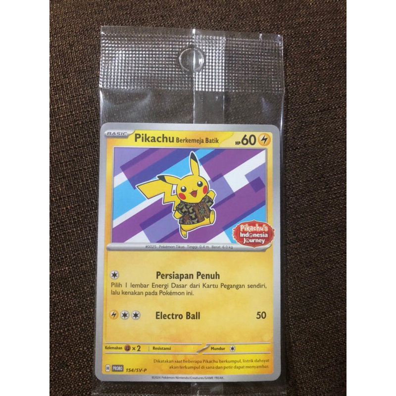 Jual Original Merchandise Pikachu Berkemeja Batik Indonesia Sealed ...