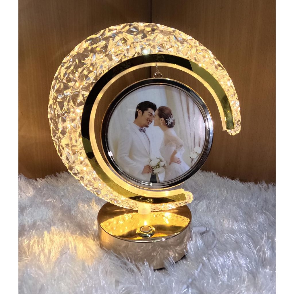 Jual CUPID - Bingkai Foto Lampu Bulan Kristal LED Estetik Dengan Panel ...