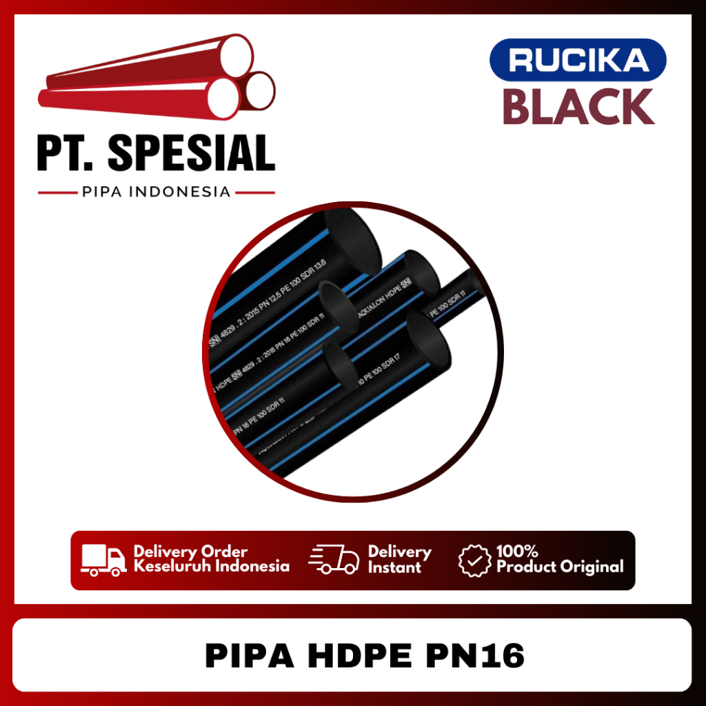 Jual Pipa HDPE PN16 DN50 - 1 1 /2" Rucika Roll 100 Meter - 07 | Shopee ...