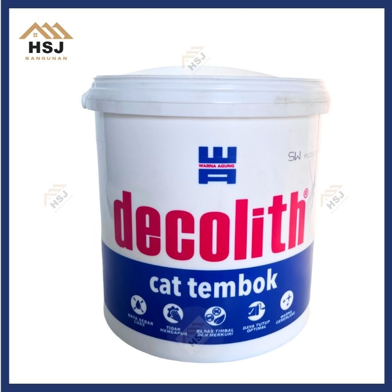 Jual Cat Tembok Decolith Interior 5kg | Shopee Indonesia