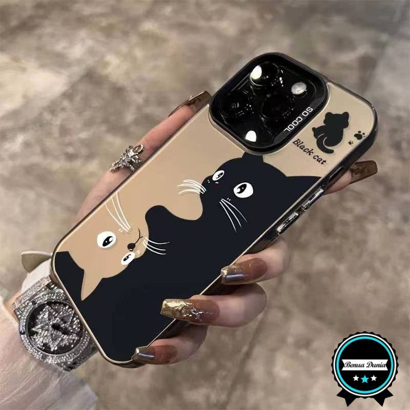 Jual SS928 Premium Matte Hard Casing Hp Black Cat For VIVO Y04 Y29S Y29 ...