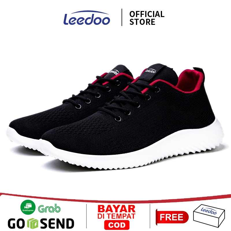 Jual Leedoo Sepatu Sneakers Pria Casual Sepatu Olahraga Kekinian Sepatu Jogging Lari Sepatu Tali ...