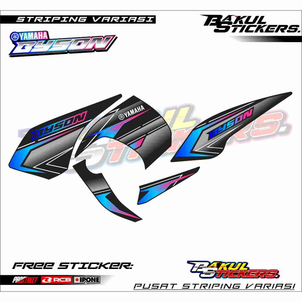 Jual STRIPING VARIASI YAMAHA BYSON / STICKER LIST VARIASI MOTOR YAMAHA ...