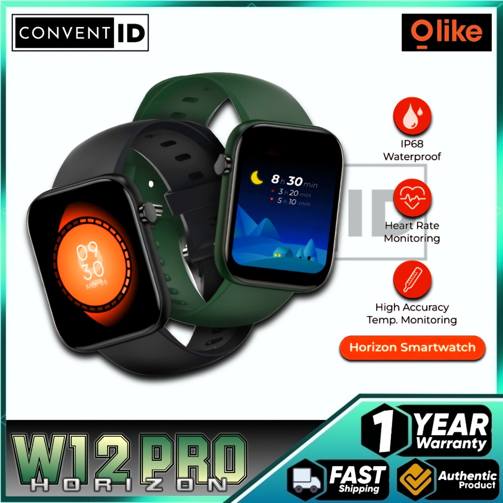 Jual Olike HORIZON W12 PRO 1.85" Ultra-wide HD Display SpO2 IP68 ...