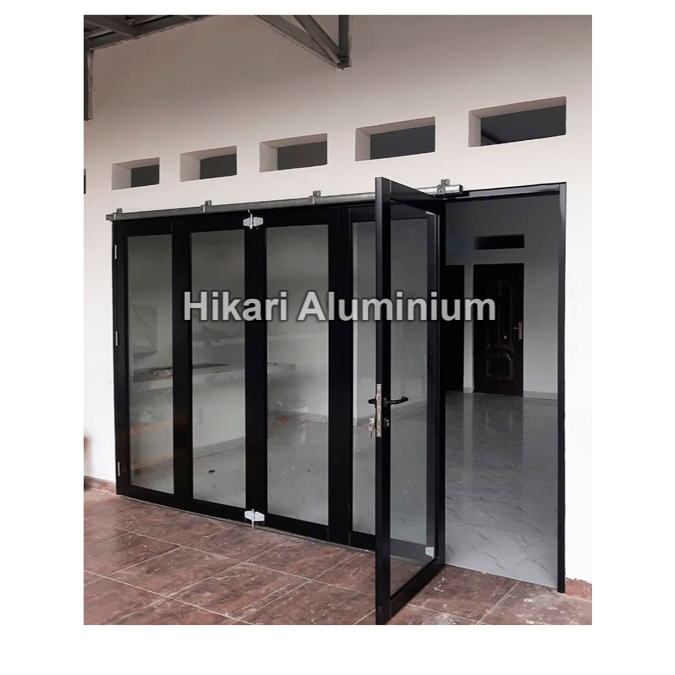 Jual Pintu Lipat Kaca Aluminium, Pintu Folding, Pintu Tekuk Aluminium ...