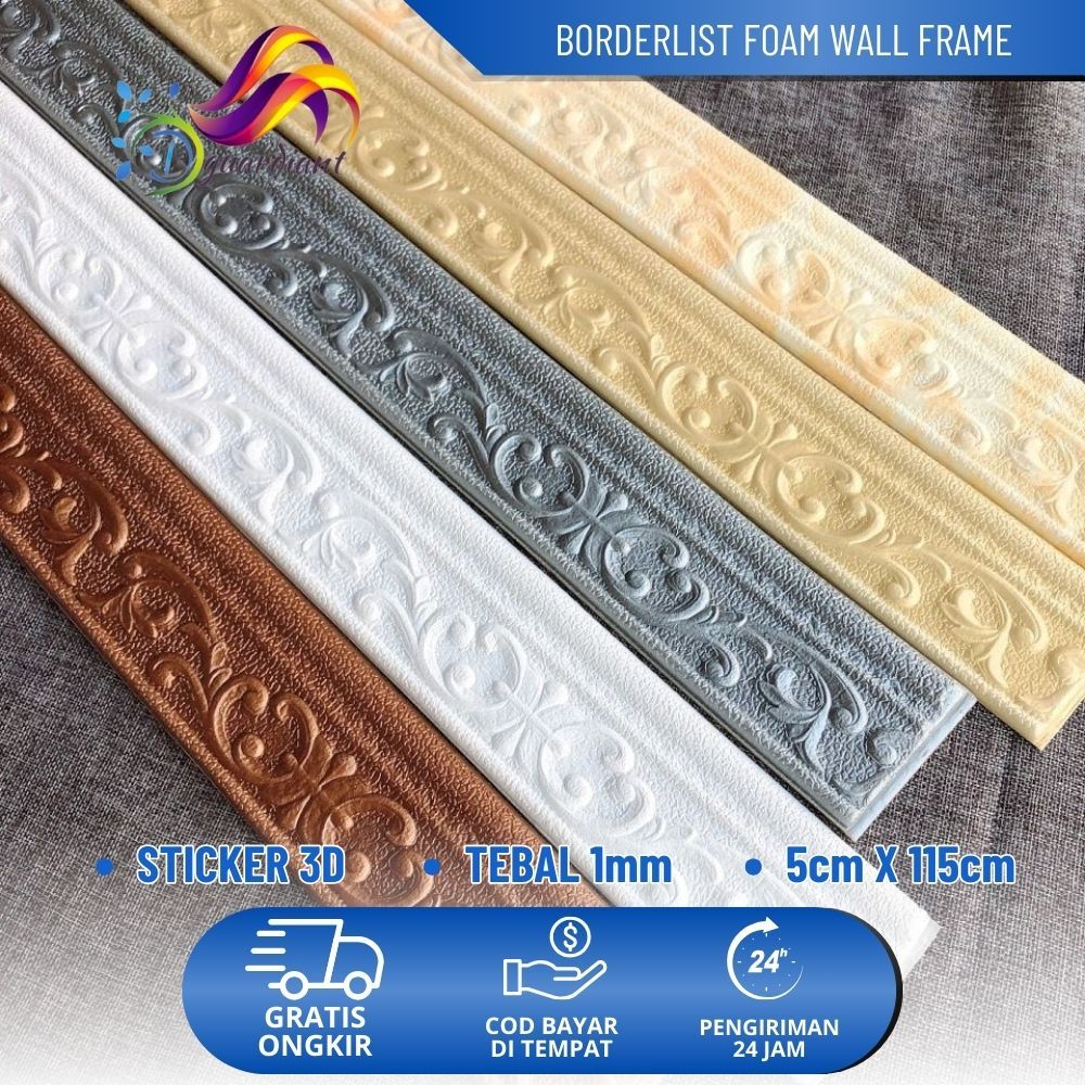 Jual BORDER LIST FOAM 3D Wall Frame List Border Foam Moulding 3D ...