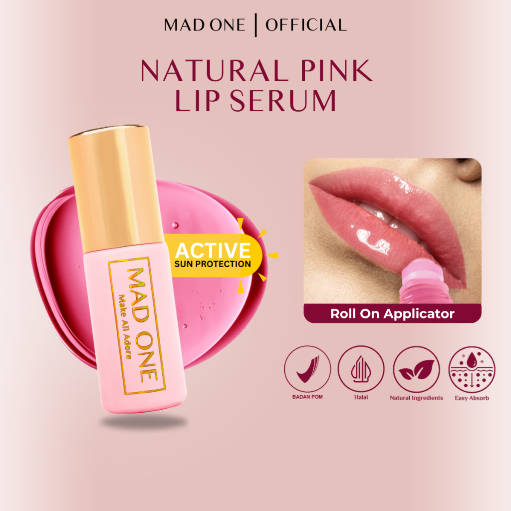 Jual (Mad One) Lip Serum Bibir Pink - Perawatan Bibir - Pencerah Bibir ...