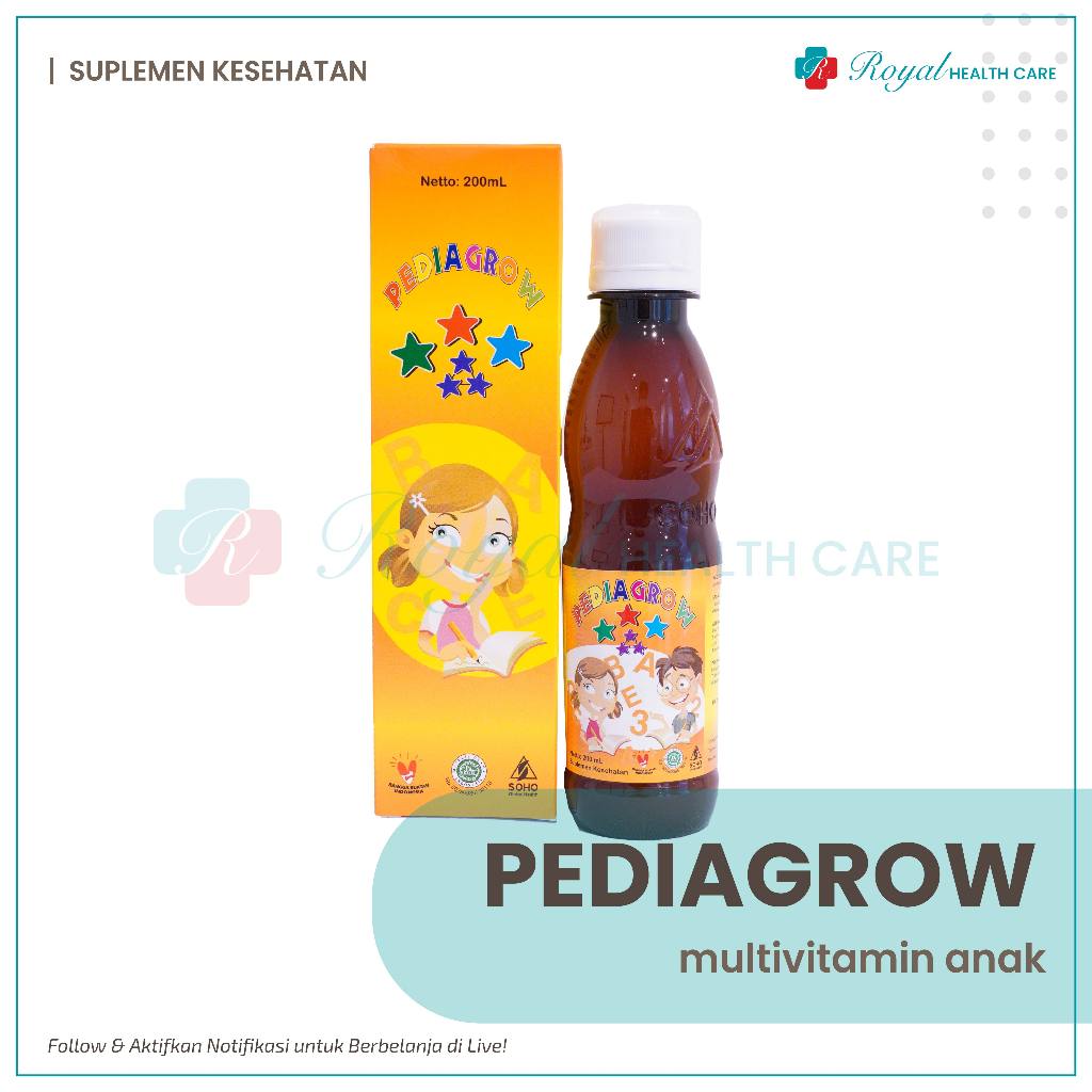 Jual PEDIAGROW SIRUP 200 ML Untuk Memenuhi Kebutuhan Vitamin & Nutrisi ...