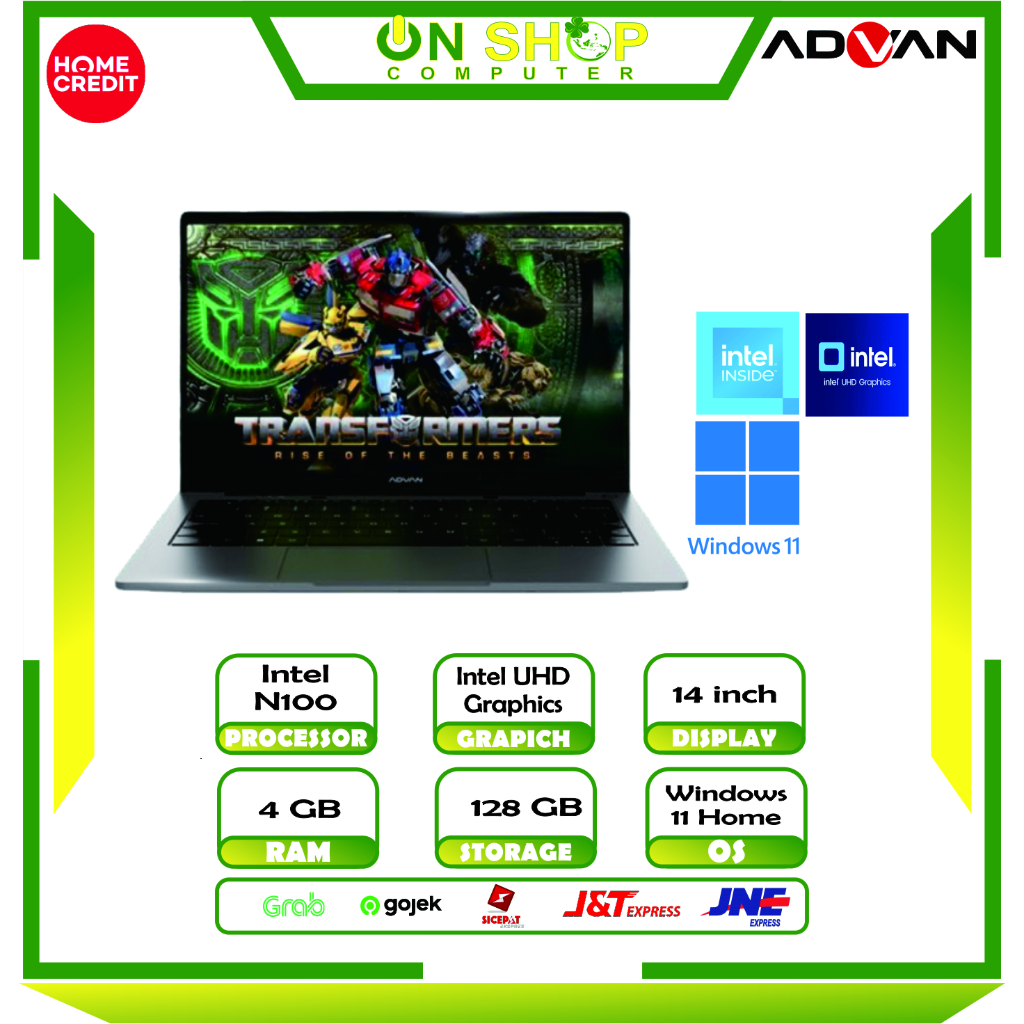 Jual Advan TBOOK X TRANSFORMER Intel N100 RAM 4GB MMC 128GB Windows 11 ...