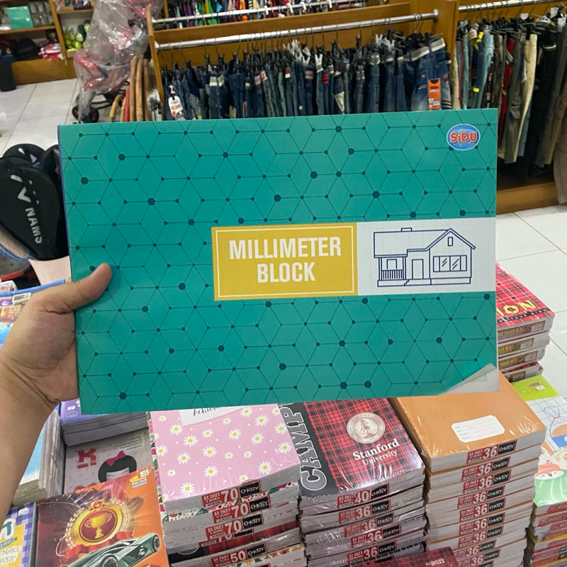 Jual KERTAS/ BUKU MILIMETER BLOCK/ BLOK SIDU F4/FOLIO 215x330mm ...