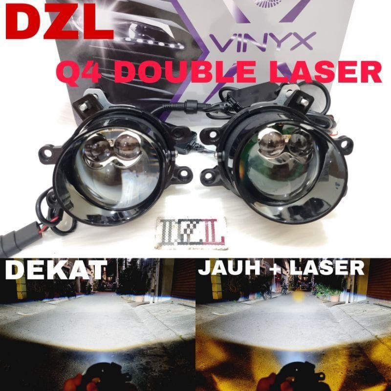 Jual Foglam vinix Q4 Q4x Laser High Low 75 Wat Foglam 3 inch Vinyx ...