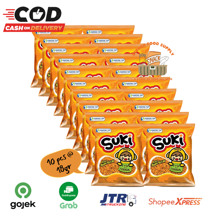 Jual [ BERKAH ] Suki Stik Ala Jepang Rasa Ayam Kecap Renceng isi 10 ...