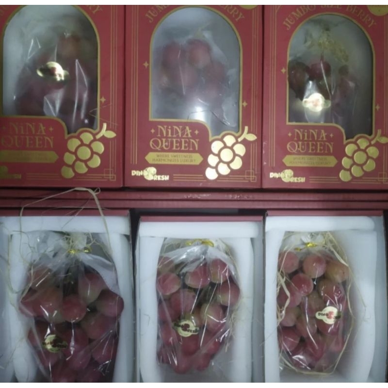 Jual Anggur Queen Nina Jumbo Super / Box | Shopee Indonesia
