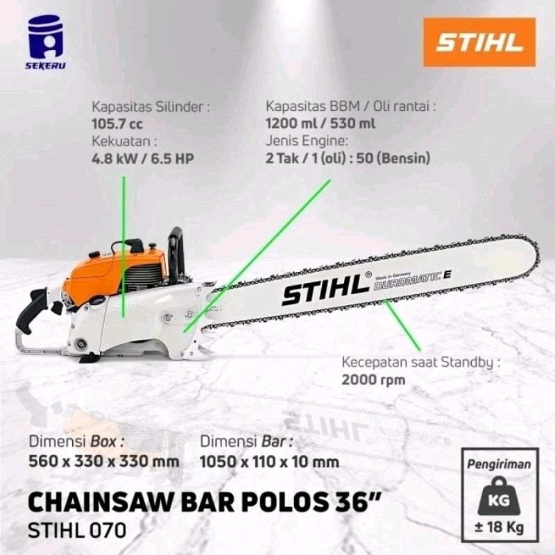 Jual Mesin Senso/Chainsaw 070 MS-720 ( Fullset Siap Pakai ) ORIGINAL ...