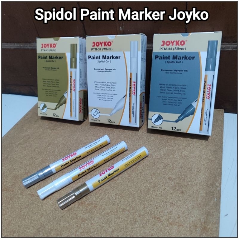 Jual 1 Pcs Spidol Cat JOYKO ( 3 Pilihan Warna ) | Shopee Indonesia