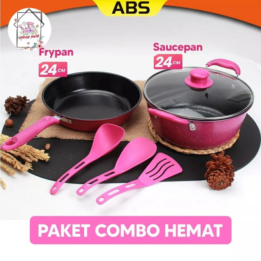 Jual PANCI SET OMICKO 6 IN 1 PANCI SET ANTI LENGKET DENGAN TUTUP KACA ...