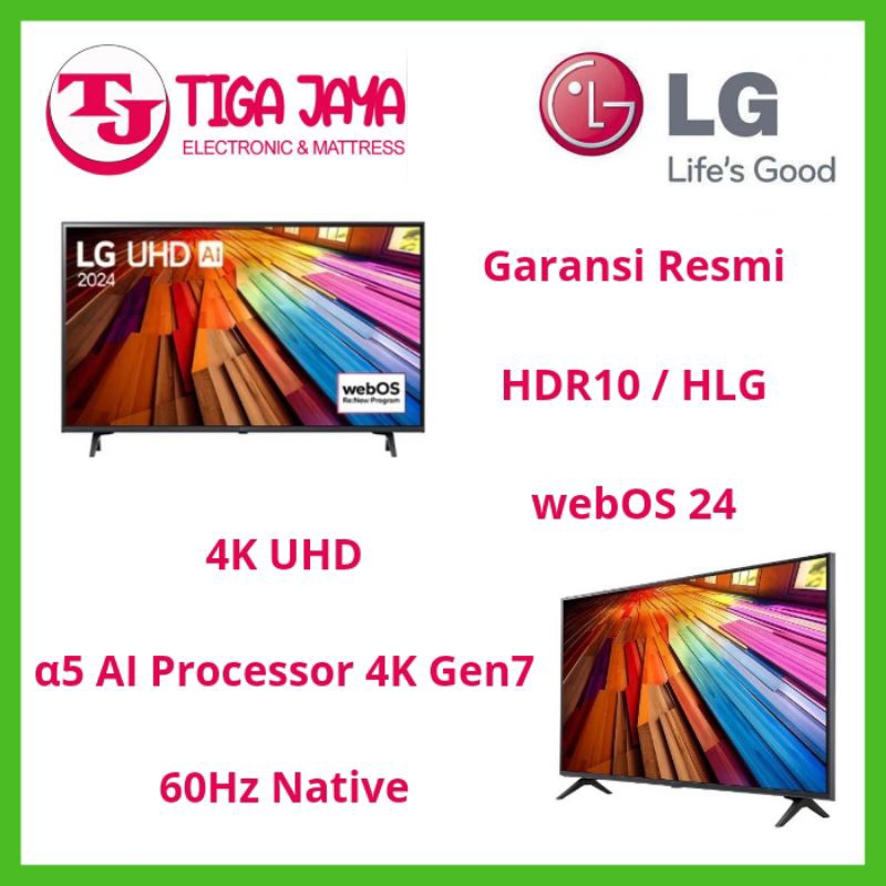Jual LG 50UT8050 LED TV 50 INCH 4K UHD SMART TV LG 50UT8050PSB | Shopee Indonesia