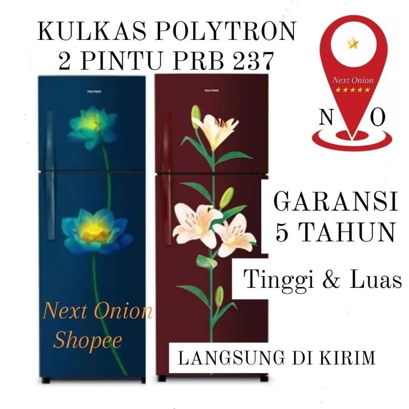 Jual KULKAS POLYTRON 2 PINTU PRB 237 TINGGI | Shopee Indonesia