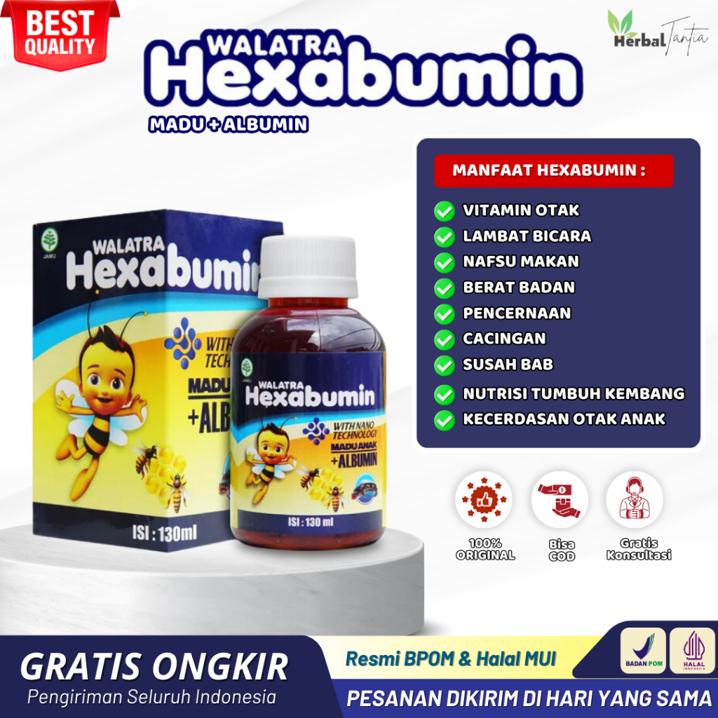 Jual Madu Hexabumin Vitamin Otak Anak Cerdas Atasi Speech Delay ...