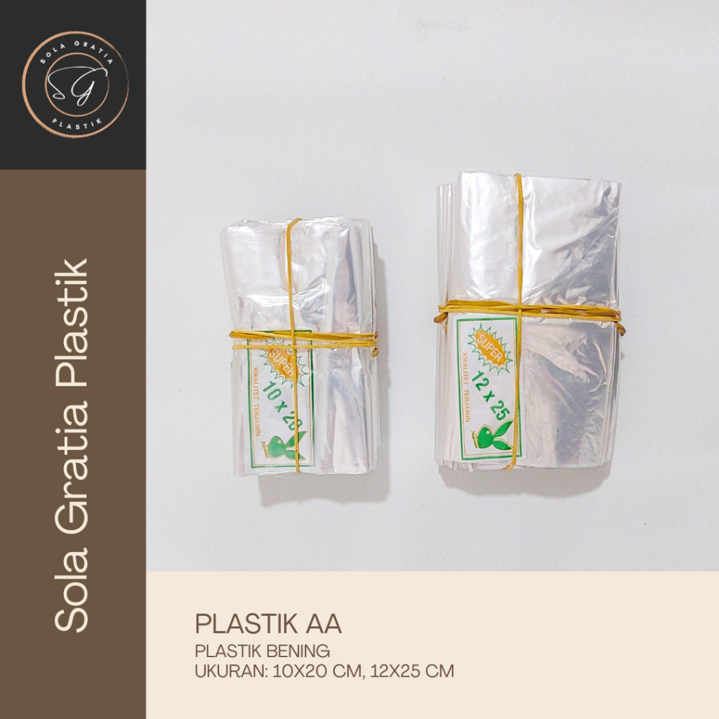 Jual Plastik AA Bening - Plastik Sayur Plastik Bungkus Makanan | Shopee ...
