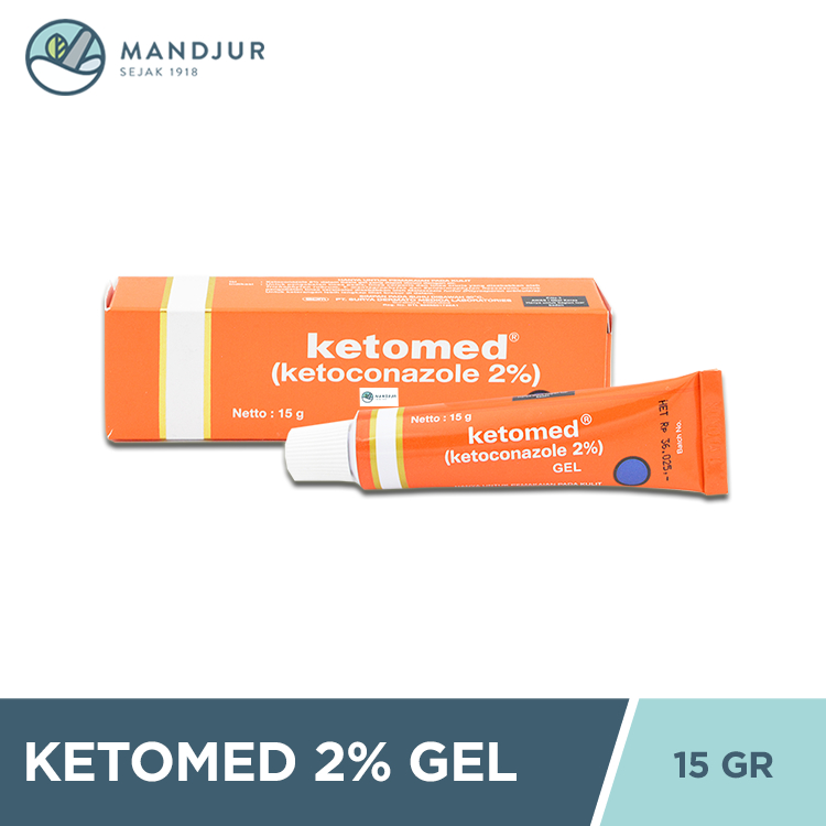 Jual Ketomed 2% Gel 15 Gram - Gel Gatal Kulit Panu Kurap Kudis dan Kutu ...