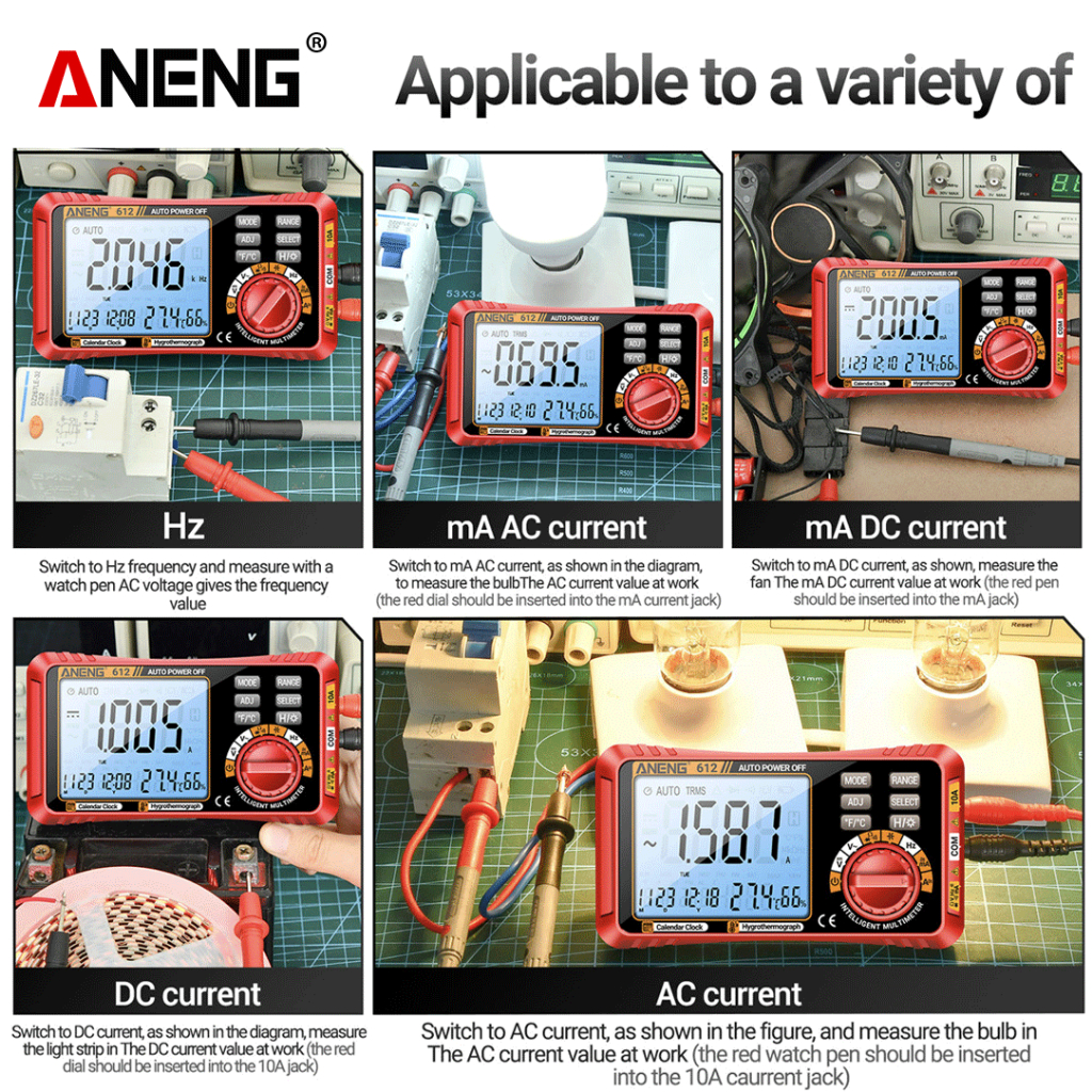 Jual Aneng 612 Smart 3 in 1 Digital Multimeter 4000 Count Real-time ...
