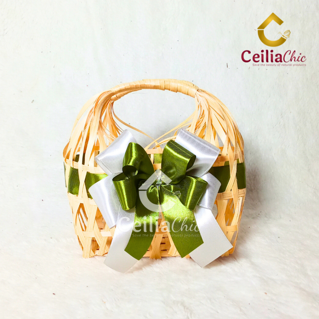 Jual Tas Bambu Mini/ Packaging Hampers/ Keranjang Anyaman/ Kemasan Souvenir Parcel Toples Kue ...