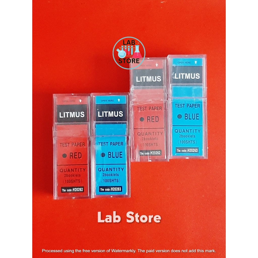 Jual Kertas Lakmus / Litmus Paper Merah / Biru Per Pack isi 100 lembar ...