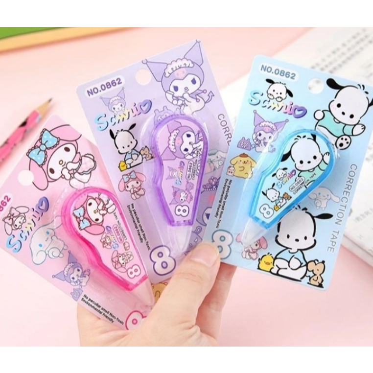 Jual TIPEX KERTAS SANRIO/CORRECTION TAPE SANRIO/TIP EX LUCU | Shopee ...