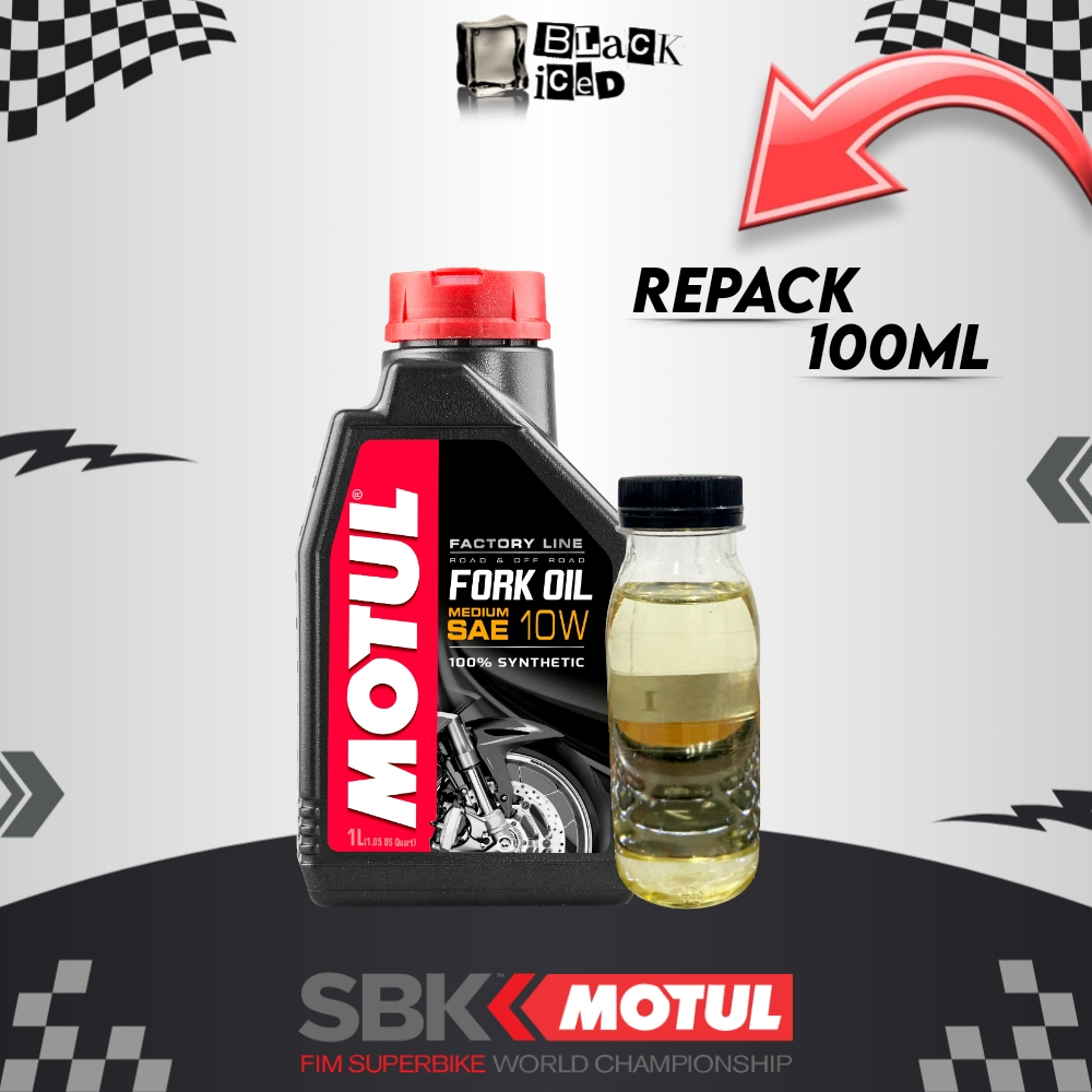Jual Motul IPONE Fork Oil 10W Oli shock motor Kemasan Repack 100ml Original 100% | Shopee Indonesia